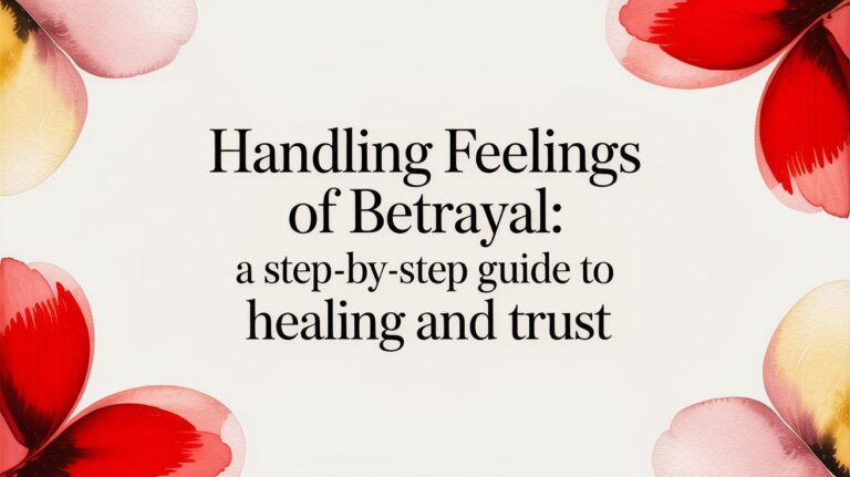 Handling Feelings of Betrayal: A Step-by-Step Guide to Healing