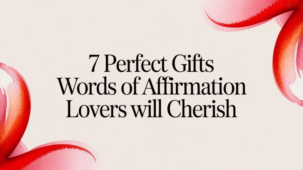 7 Perfect Gifts Words of Affirmation Lovers Will Cherish