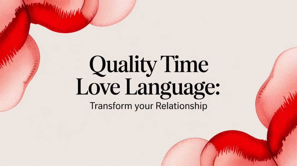 Quality Time Love Language: The Complete Guide to a Deeper Connection